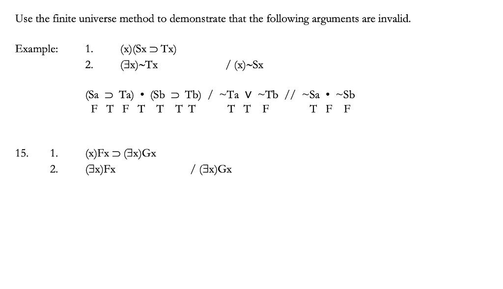Use the finite universe method to demonstrate that | Chegg.com