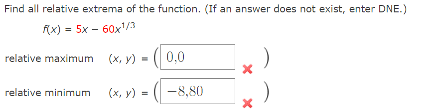 Solved Find all relative extrema of the function. (If an | Chegg.com