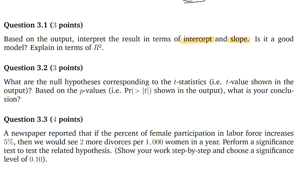 Solved Work On Fitting Regression Models On A Data Set In A 2670