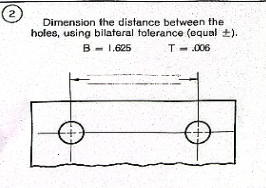 Solved Dimension the distance between the holes, using | Chegg.com