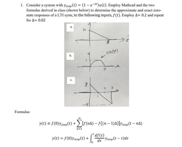 Solved use image don't do the mathcad part | Chegg.com