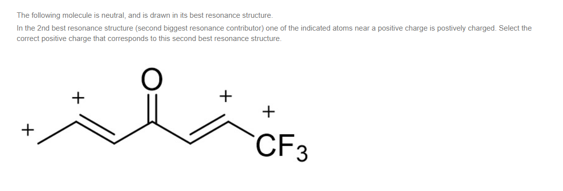 Solved The following molecule is neutral, and is drawn in | Chegg.com