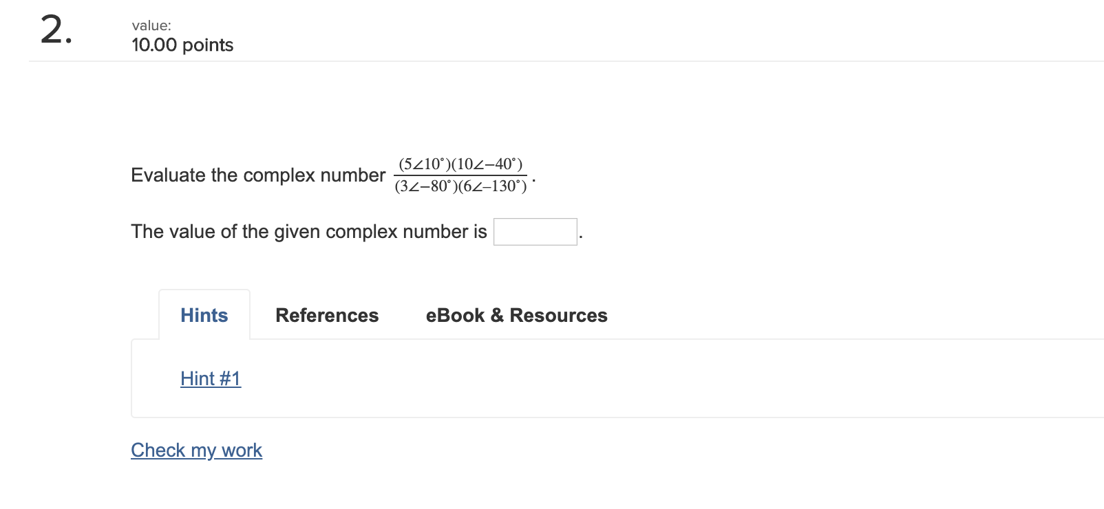 Solved 1 2 Value 10 00 Points 52100 102 40 Evaluate The Chegg