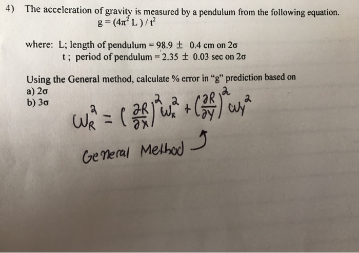 Solved Find the error percentage using the general method | Chegg.com