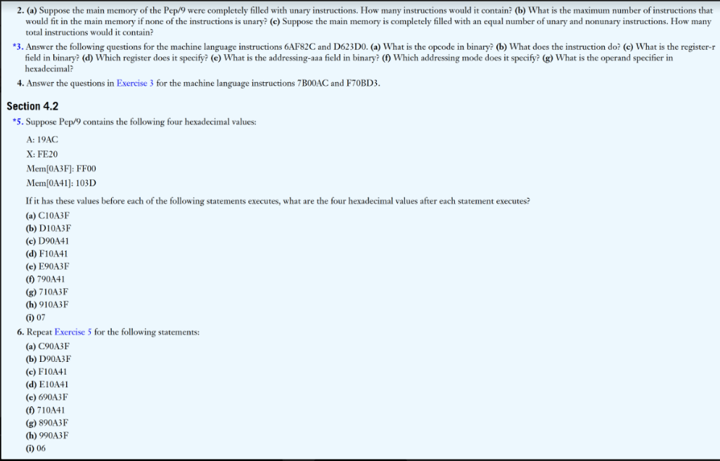 Solved 2. (a) Suppose the main memory of the Pep/9 were | Chegg.com