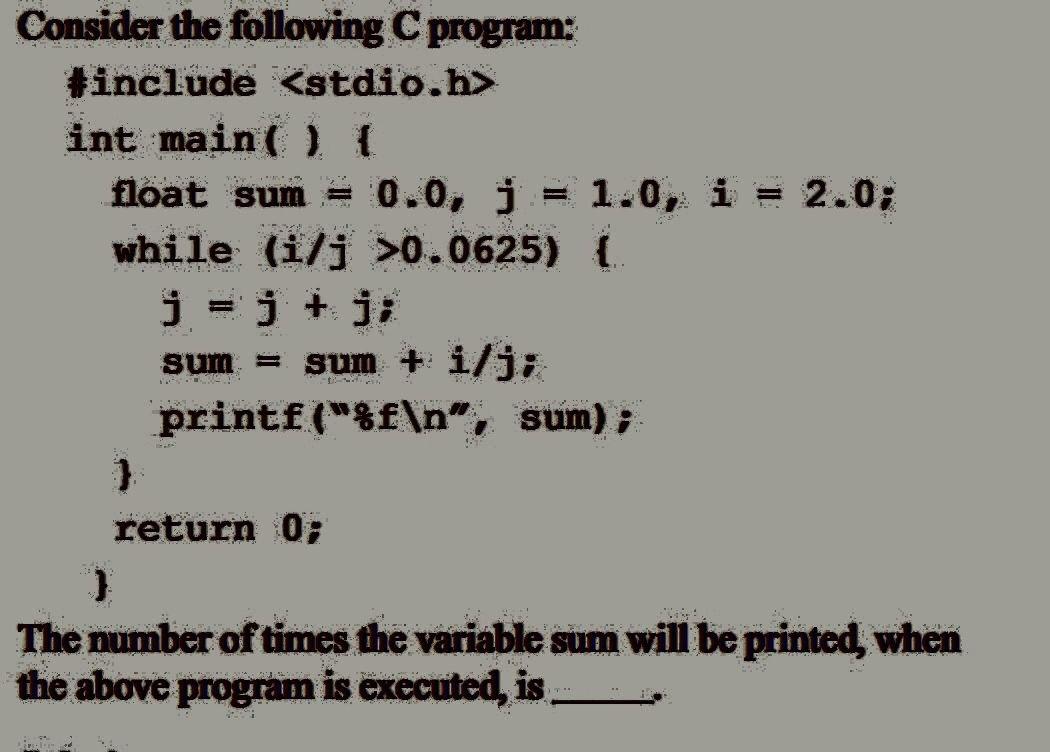 Solved Consider the following C program: #include int | Chegg.com
