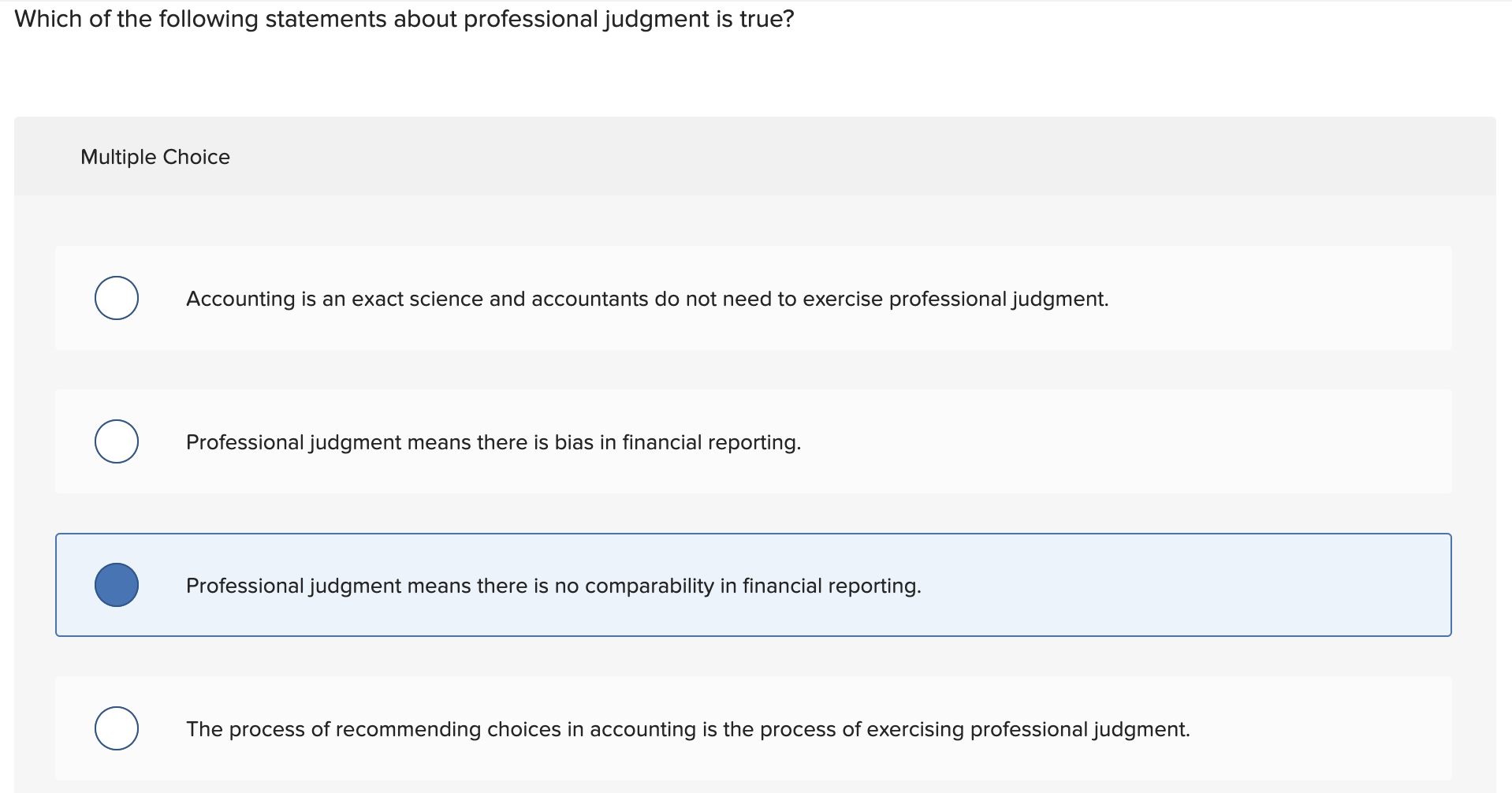 Solved Which of the following statements about professional | Chegg.com
