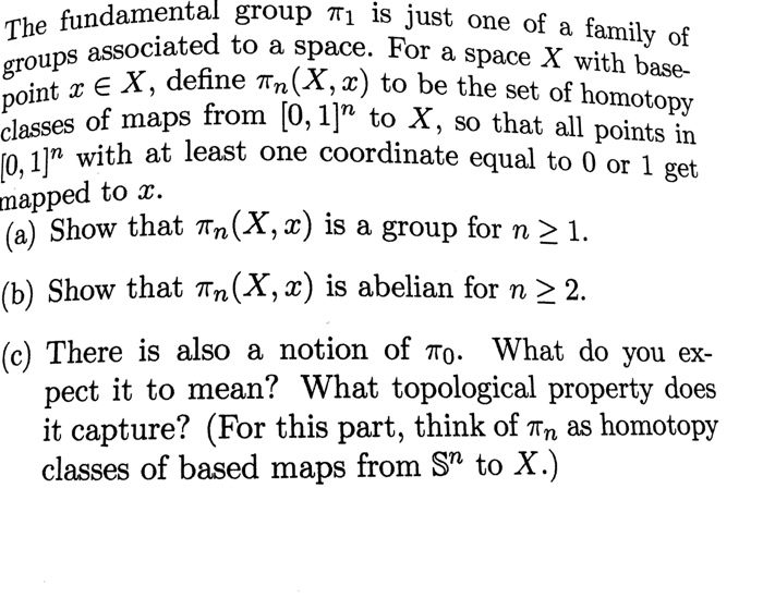 Solved A question about fundamental group and homotopy | Chegg.com