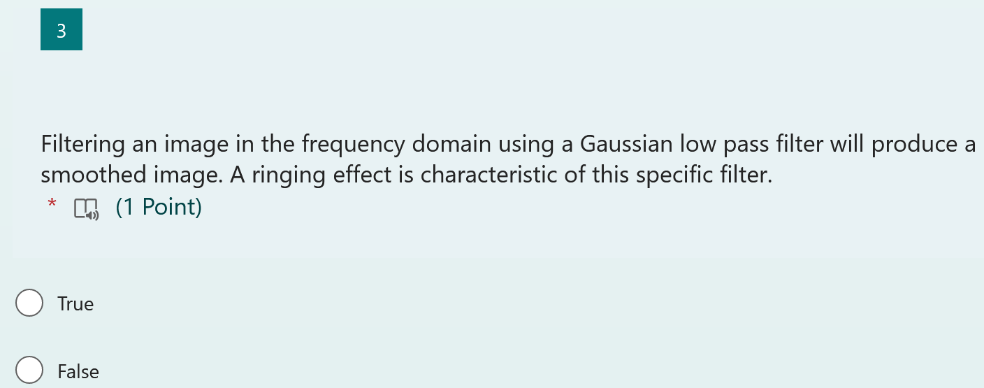 Solved Filtering an image in the frequency domain using a | Chegg.com