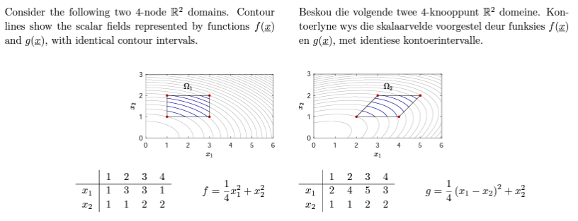 Consider the following two 4-node R2 domains. Contour | Chegg.com