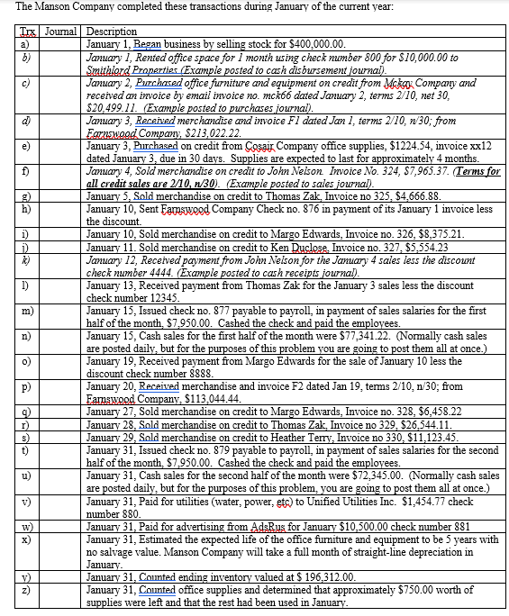 Solved Create a trial balance, Accounts Revieable | Chegg.com