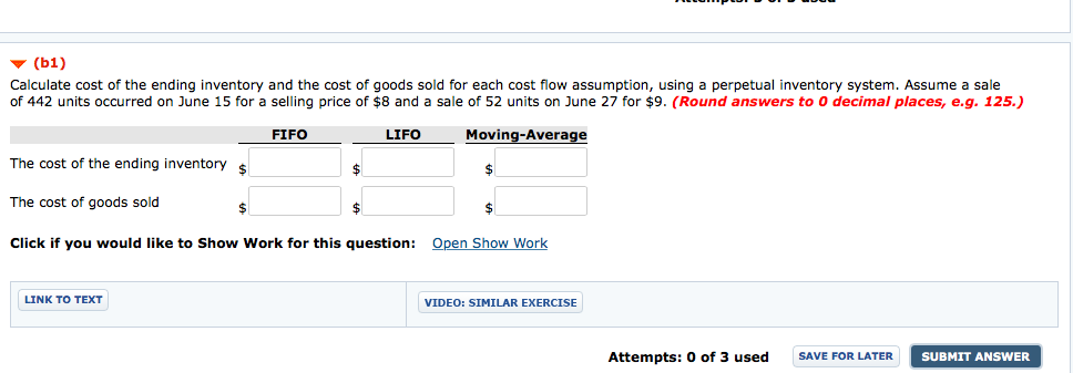 Solved Exercise 6-14 (Part Level Submission) Pearl | Chegg.com