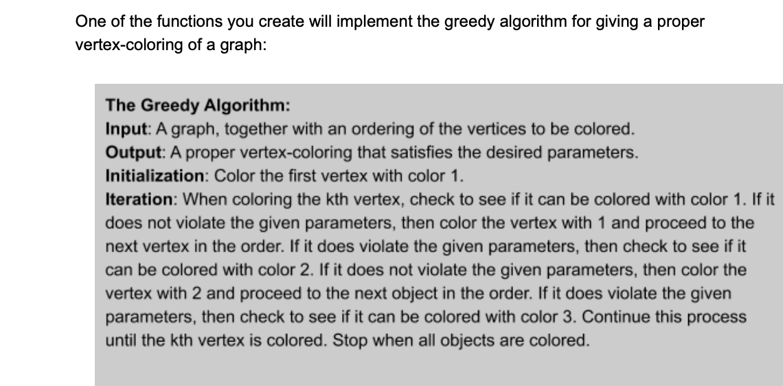 Solved • greedy: This function takes two inputs: one a | Chegg.com