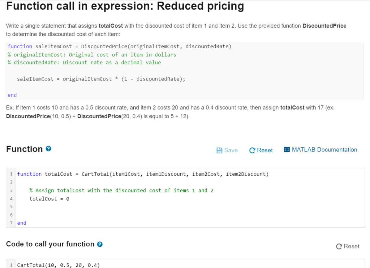 Solved Function call in expression: Reduced pricing Write a | Chegg.com Solved Function call in expression: Reduced pricing Write a | Chegg.com