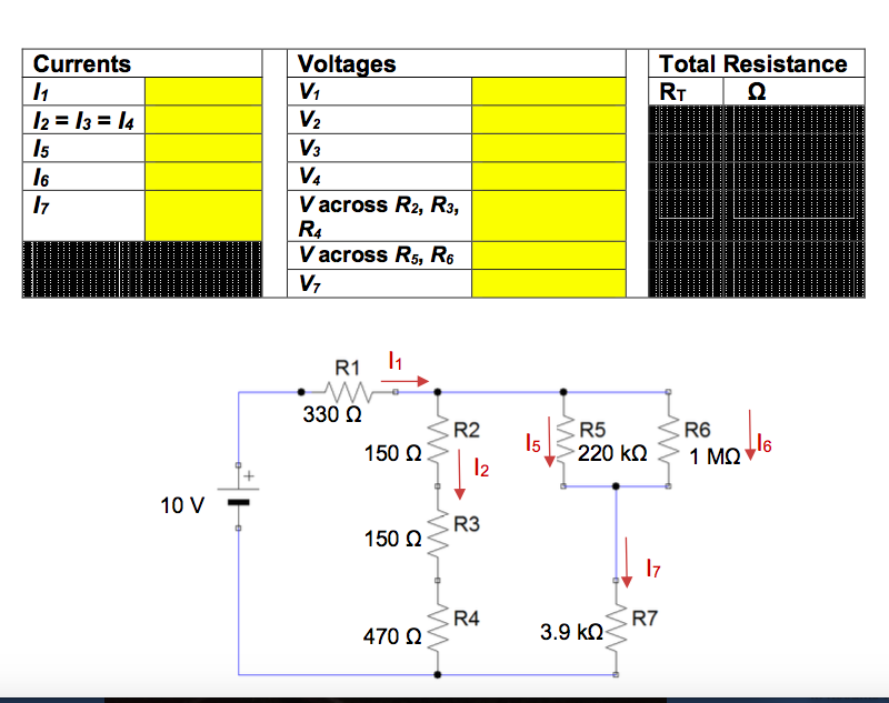 Solved 4. Find the voltage across each resistor and the | Chegg.com