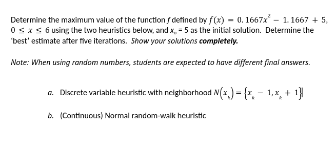 Determine The Maximum Value Of The Function F Defined