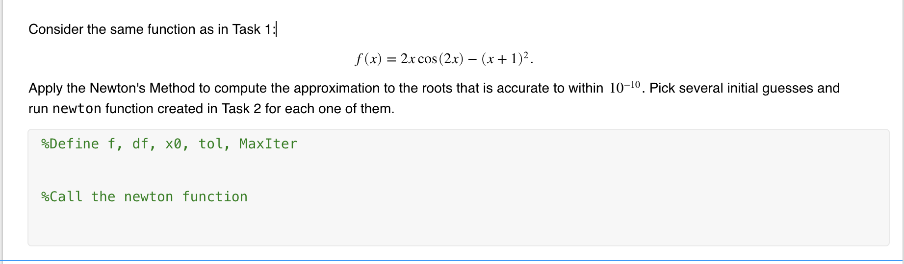 Solved Using Mathlab Code I Am New In Mathlab And Need Help