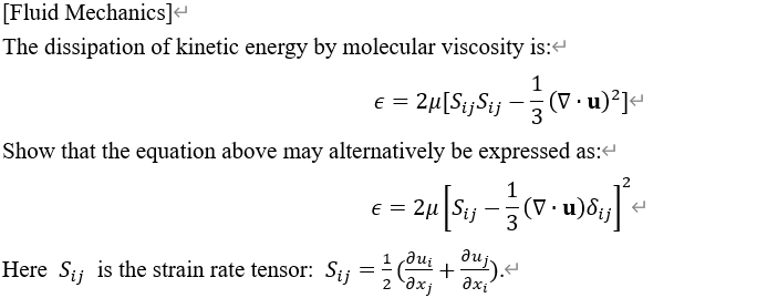 Solved The dissipation of kinetic energy by molecular | Chegg.com