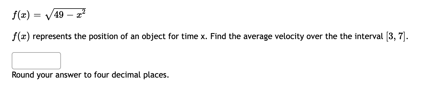 Solved Given the function f(x)=3x+7, find and simplify the | Chegg.com