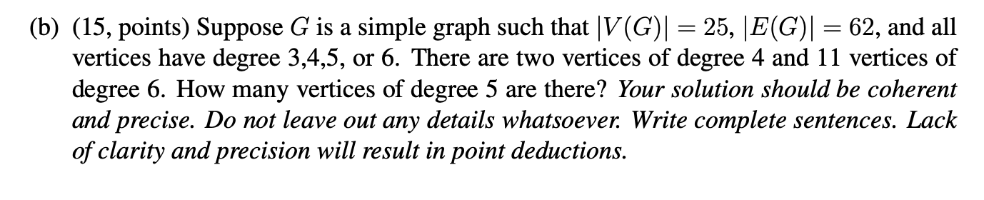 Solved MATH/CSCI Graph Theory Help:) Thank you for helping | Chegg.com
