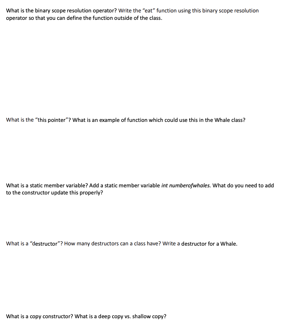 Solved What Is The Binary Scope Resolution Operator Write 