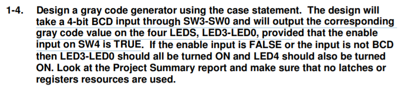 Design a gray code generator using the case | Chegg.com