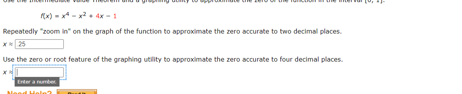 Solved f(x)=x4-x2+4x-1Repeatedly "zoom in" ﻿on the graph of | Chegg.com