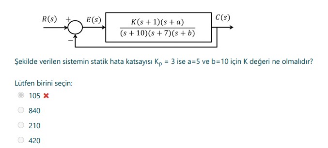 If the static error coefficient of the system given | Chegg.com
