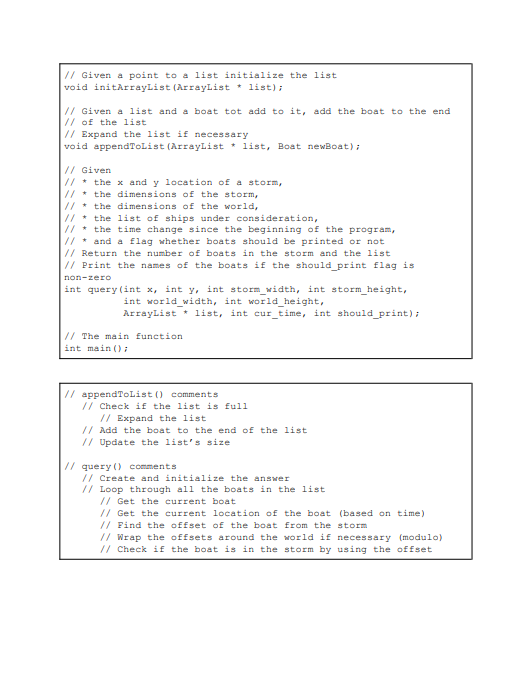 Solved Problem Given a growing list of ships on a toroidal | Chegg.com