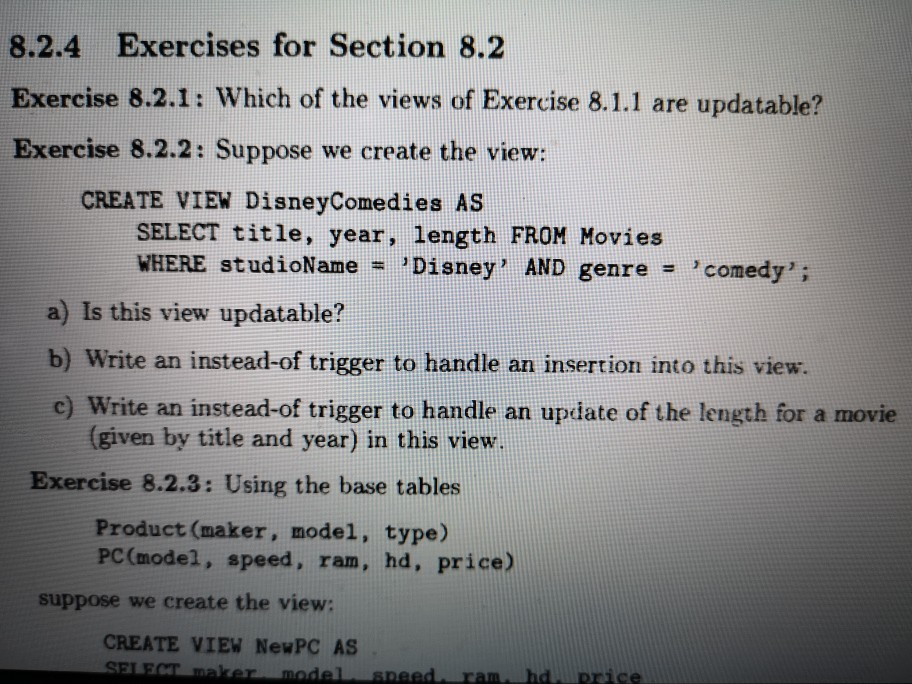 Solved 8.2.4 Exercises for Section 8.2 Exercise 8.2.1: Which | Chegg.com