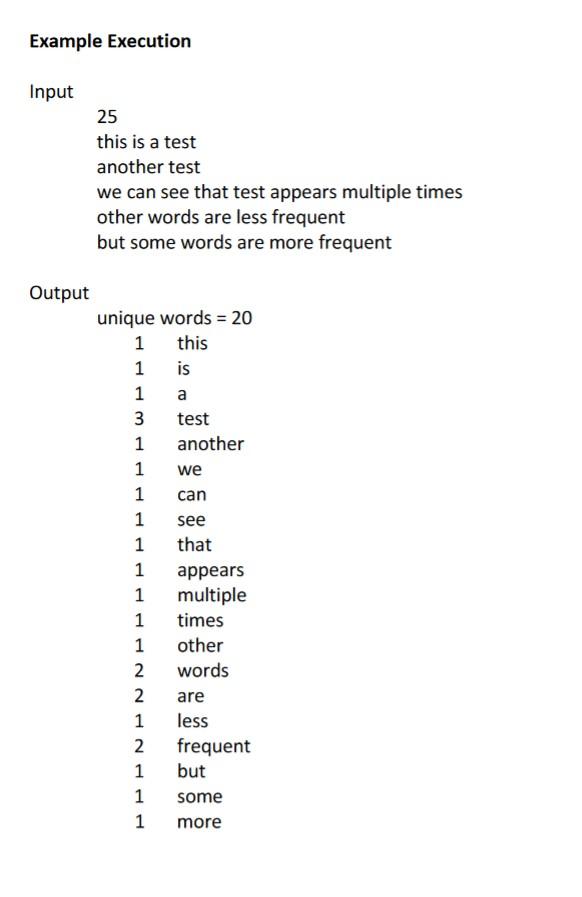 Solved #include #include #include #define MAXWORDS 100 | Chegg.com