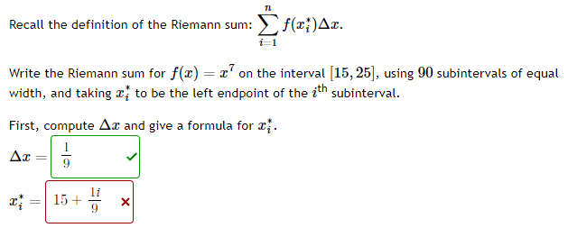 Solved Recall the definition of the Riemann sum: | Chegg.com