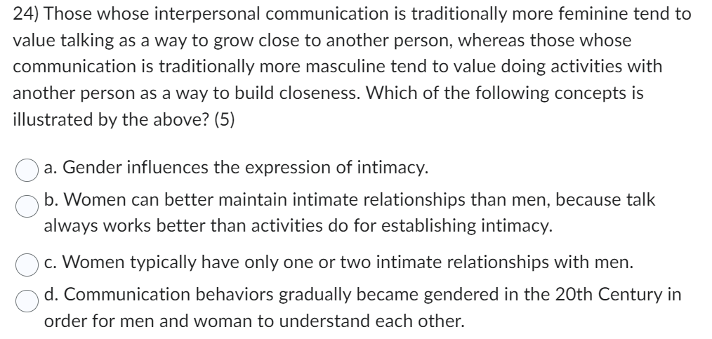 Solved Those whose interpersonal communication is | Chegg.com