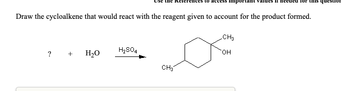 Solved Draw the cycloalkene that would react with the | Chegg.com
