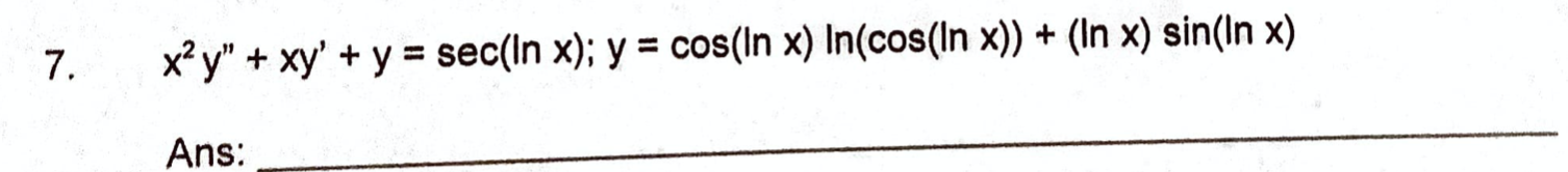 Solved verify the indicated function is an explicit solution | Chegg.com
