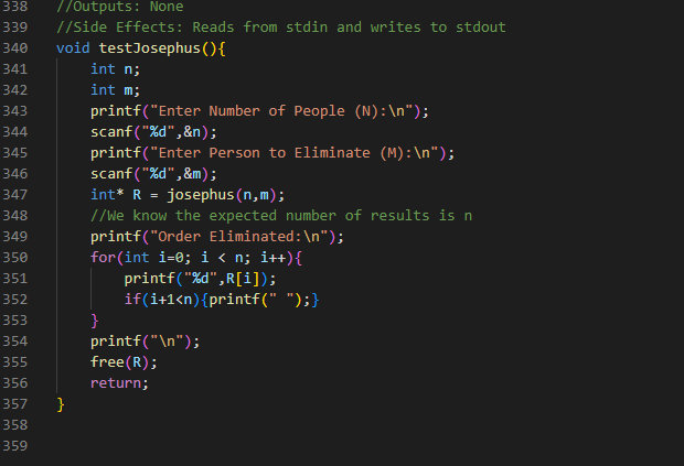 Solved Part 2: Josephus Puzzle (50 points) This question is | Chegg.com