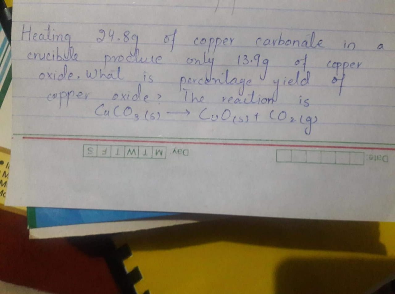 Solved a I crucibelle procure perceritage yield crucil - | Chegg.com