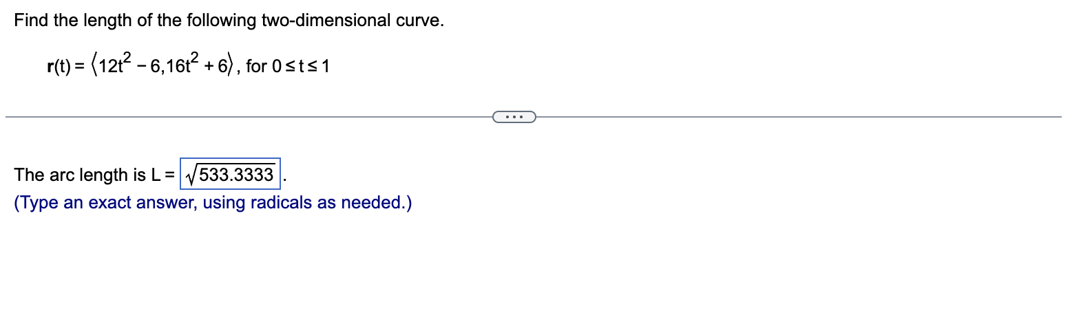 Solved Find the length of the following two-dimensional | Chegg.com