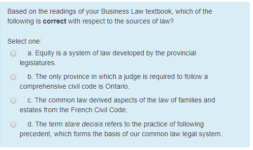 Solved Based on the readings of your Business Law textbook, | Chegg.com