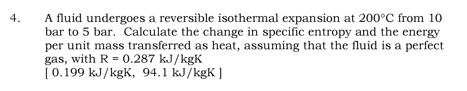Solved A fluid undergoes a reversible isothermal expansion | Chegg.com