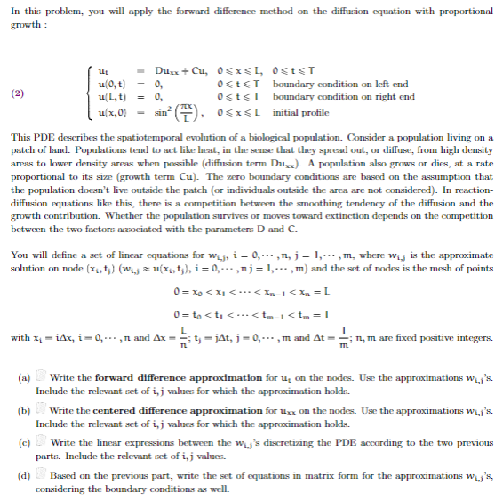 Solved Please handwrite Parts A, B, C, and D and use MATLAB | Chegg.com