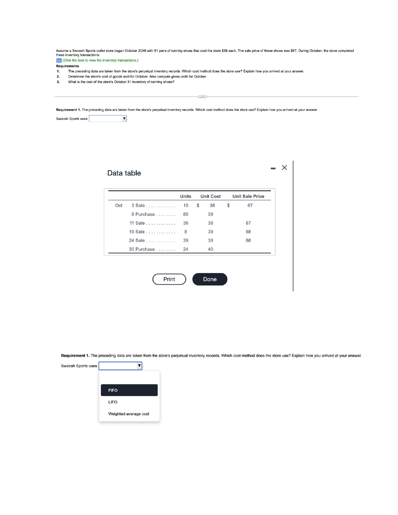 Solved these inventory transactions:囲 (Click the icon to | Chegg.com