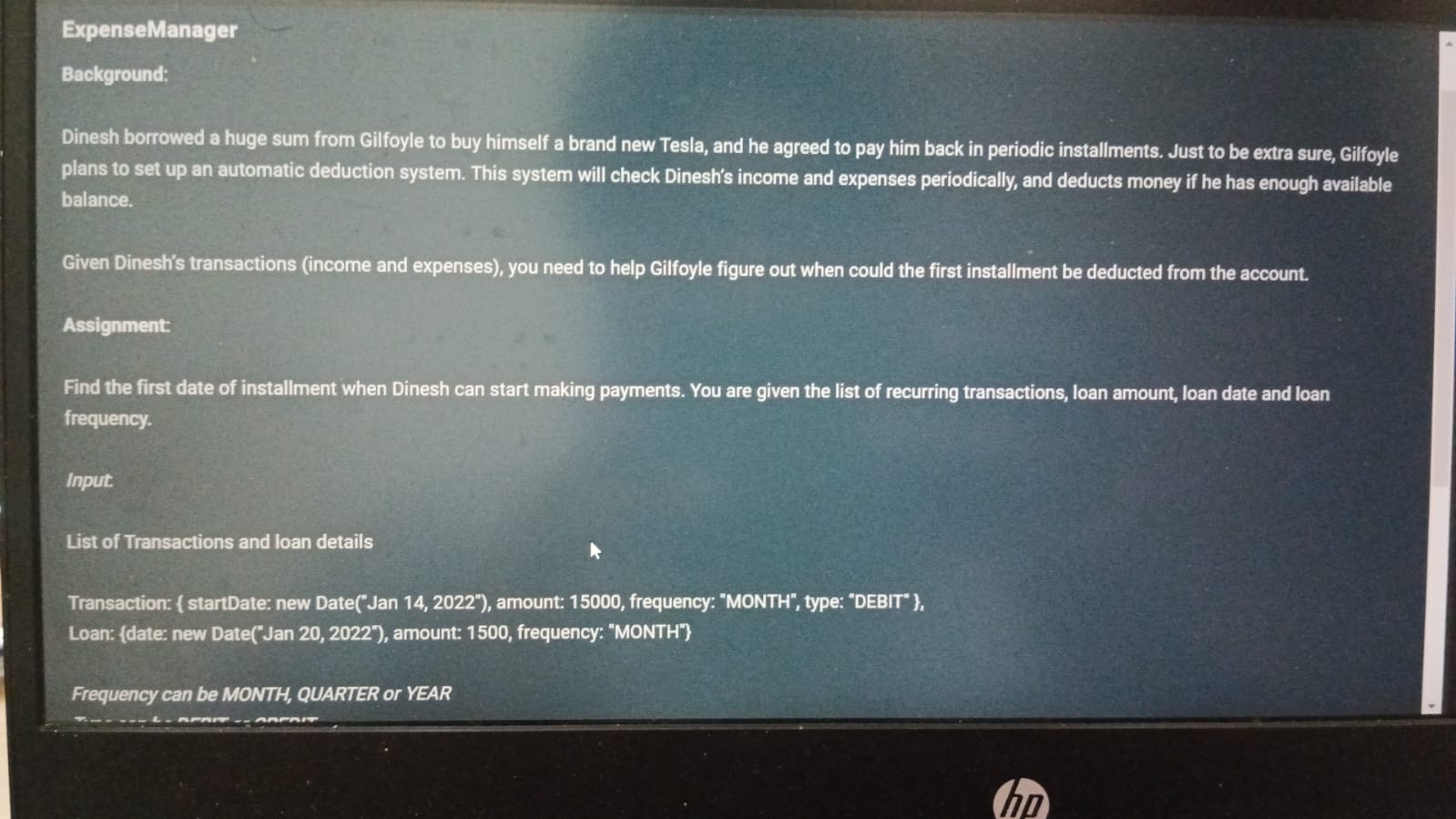 Solved Please Write Code In Javascript I Have Given Test 6680