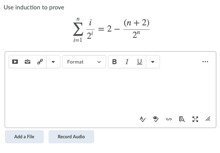 Solved Use induction to prove (n + 2) 2 - 2" Format Β Ι Ο | Chegg.com