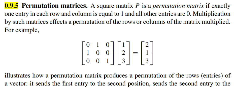Solved 2.1.P5 Show that the permutation matrices (0.9.5) in | Chegg.com