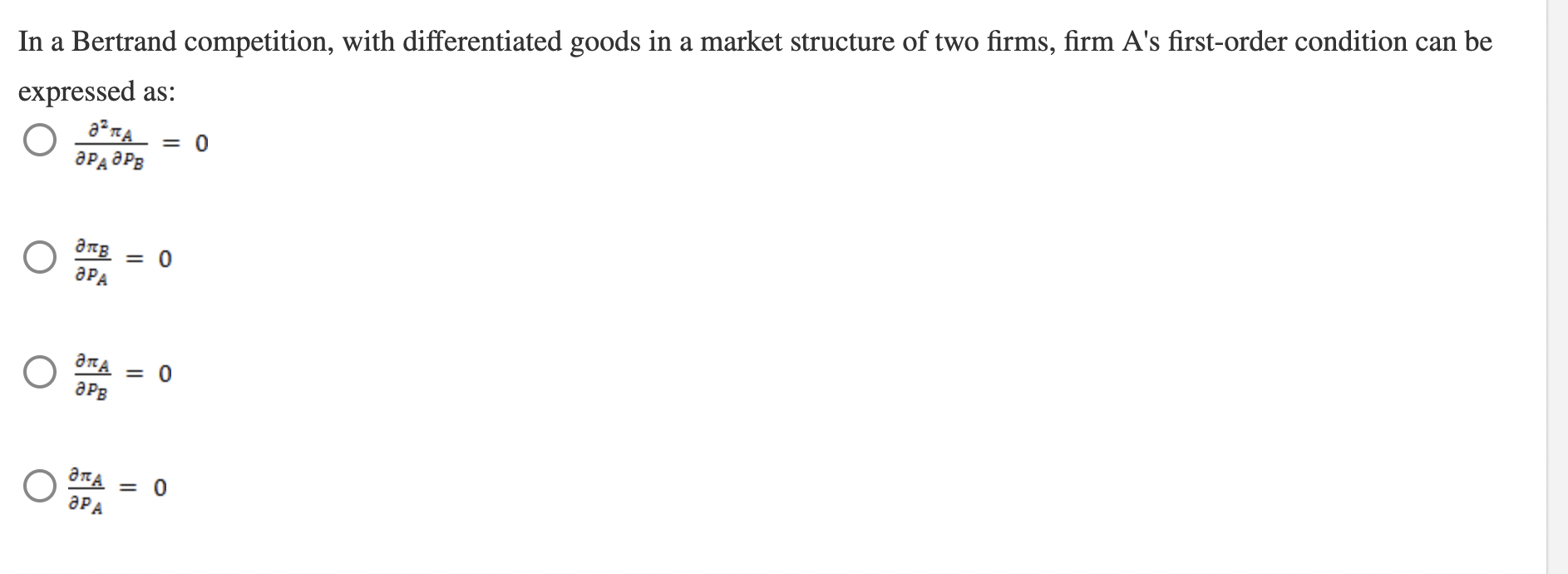Solved In a Bertrand competition, with differentiated goods | Chegg.com