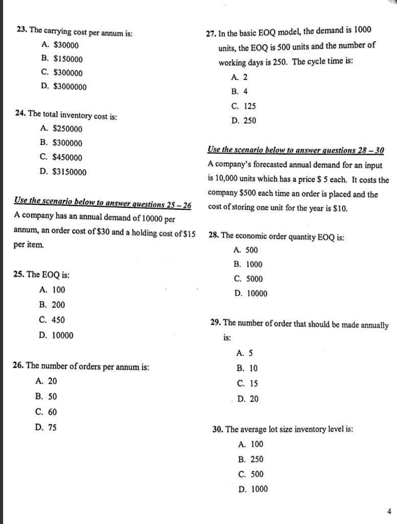 Solved SECTION A Instruction: Circle the correct answer 1. | Chegg.com