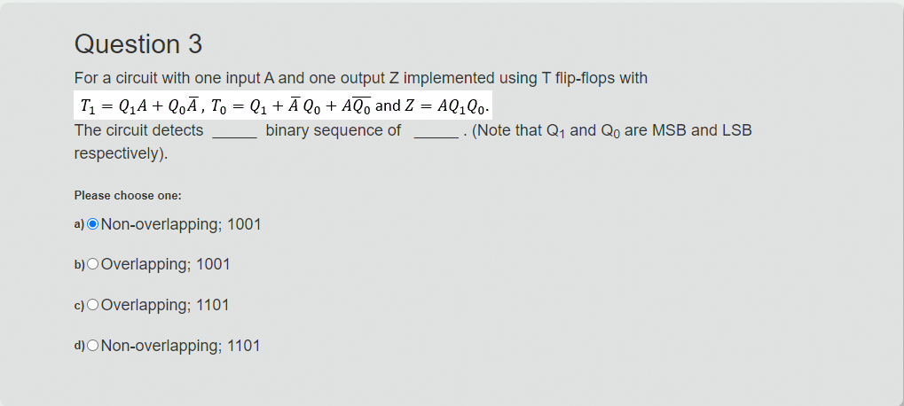 Solved For a circuit with one input A and one output Z | Chegg.com