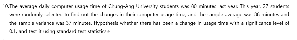 Solved 10. The average daily computer usage time of | Chegg.com