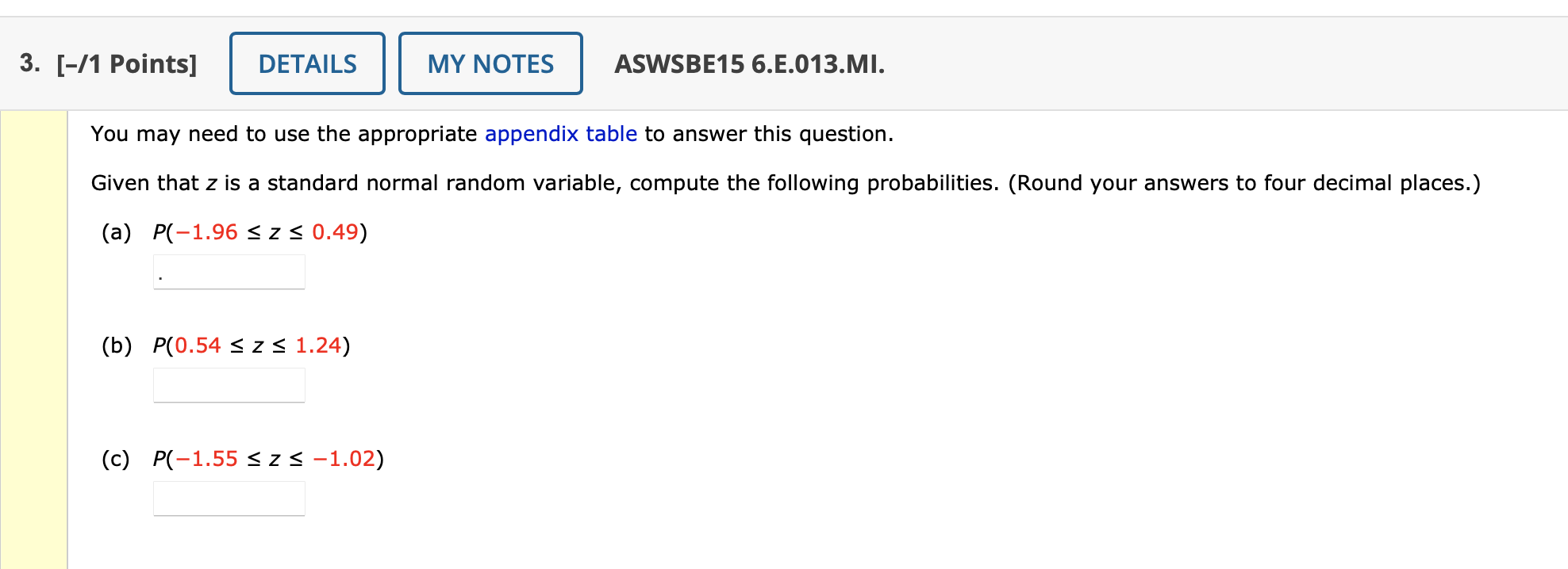 Solved You may need to ﻿use the appropriate appendix table | Chegg.com